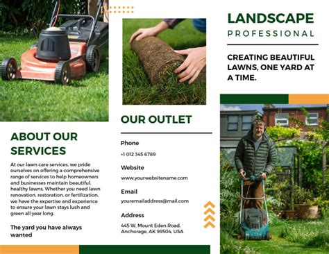 Landscaping Brochure Templates