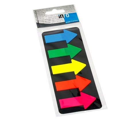 ZakŁadki IndeksujĄce StrzaŁka 5x25x45 5 KolorÓw Inna Inny Sklep Empik Com