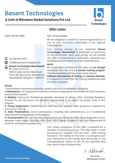 Cheemkurthi Naga Venkata Sai Karthik On Linkedin Besanttechnology