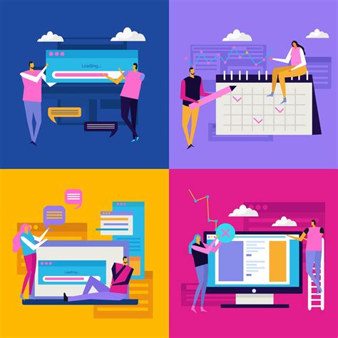 Flat Interface Design Concept Vector Illustration Vector Art At Vecteezy