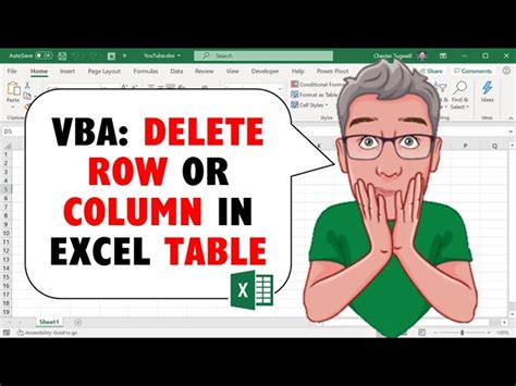 فیلم آموزشی excel vba برای حذف ردیف یا ستون در جدول اکسل با زیرنویس