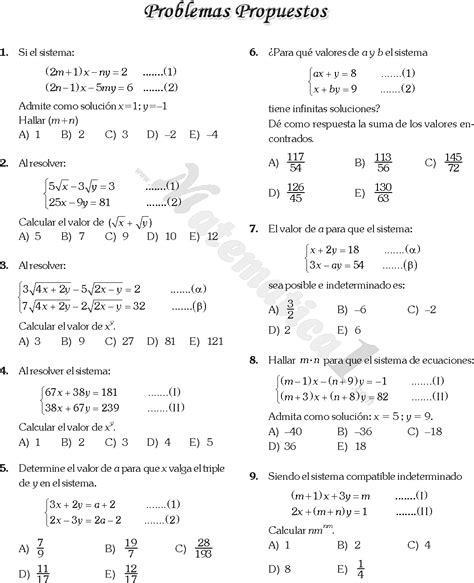 Sistemas De Ecuaciones Lineales Con Dos Incognitas Y Sus MÉtodos De