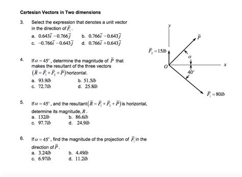 solved cartesian vectors in two dimensions 3 select the