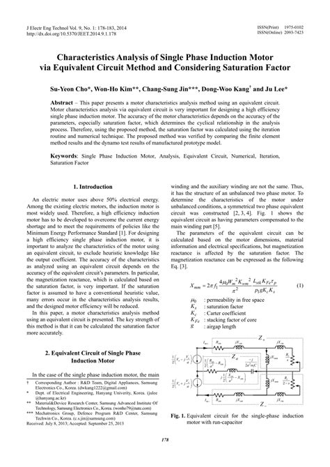 Equivalent Circuit Of Single Phase Induction Motor Experiment Pdf