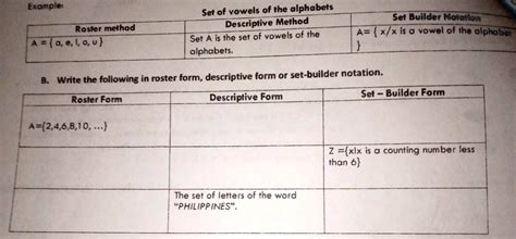Solved Pa Sagot Kailangan Lang Erample Set Of Vowels Of The