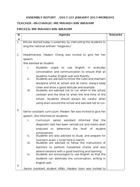 Assembly Report 1 Pdf Traditions Quality Of Life