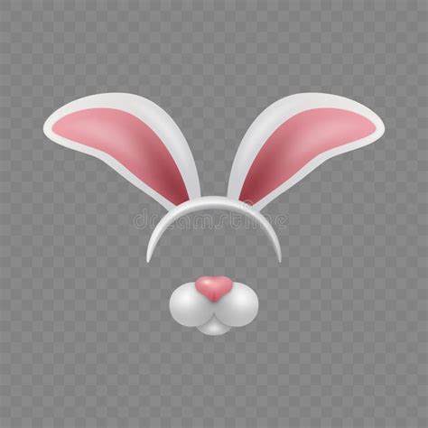 Easter Bunny Costume Ears Stock Illustrations 4803 Easter Bunny