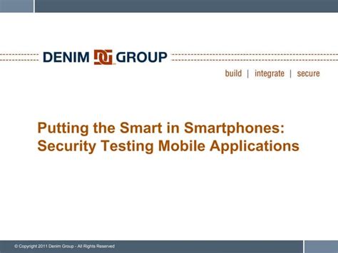 Security Testing Mobile Applications Ppt