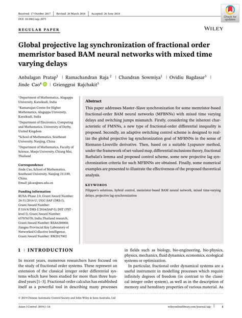 pdf global projective lag synchronization of fractional order