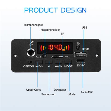 Audio Bluetooth Power Amplifier Decoding Board X W Microphone