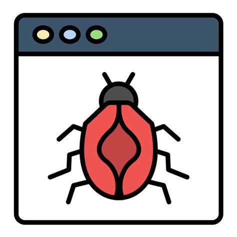 Premium Vector Bug Flat Illustration