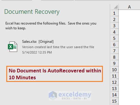 Fixed Unsaved Excel File Not In Recovery ExcelDemy