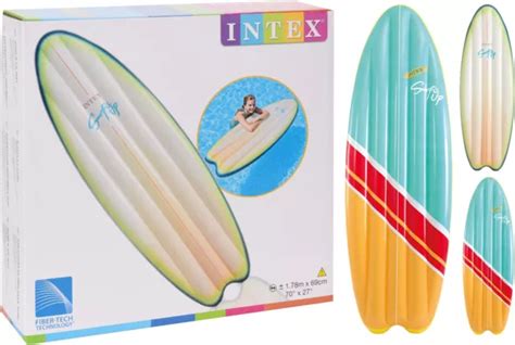 Intex Inflatable Giant Lilo Swimming Pool Beach Holiday Novelty Surfboard Float Eur 18 66