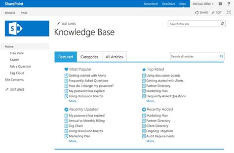 Sharepoint Knowledge Base Template Williamson Ga Us