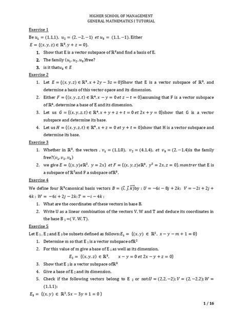 mathematics tutorial 1 and 2 pdf eigenvalues and eigenvectors