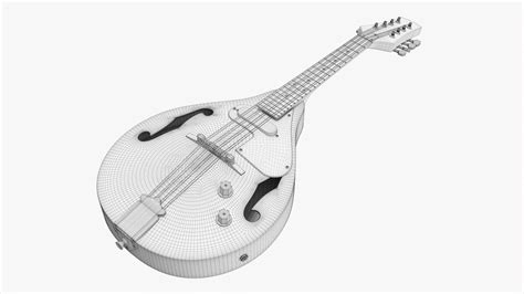 Mandolin String Instrument Pbr 3d Model