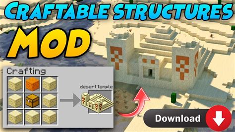 Craftable Structure For Minecraft Pocket Edition Craftable Structure Mod For Minecraft PE MCPE