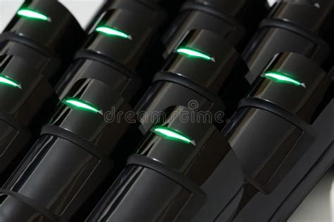 Close Up Of A Modern Motion Detector In Action Stock Photo Image Of Equipment Threat 249622164