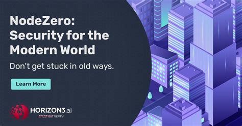Horizon3 Ai On Linkedin Nodezero Pentesting Cybermvp Cybersecurity
