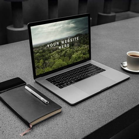 Macbook Pro Workspace Psd Mockup Mr Mockup Graphic Design Freebies
