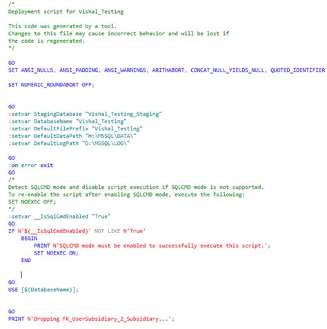 sqlcircuit how to create incremental drop script by using ms build and