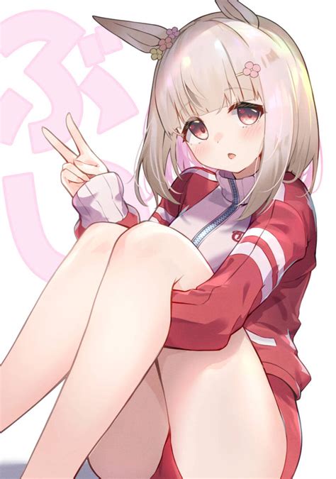 Meyamu Happy Meek Umamusume Umamusume Light Brown Hair Highres