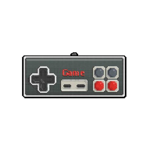 Console Stick Controller In Pixel Art Style Vector Art At Vecteezy