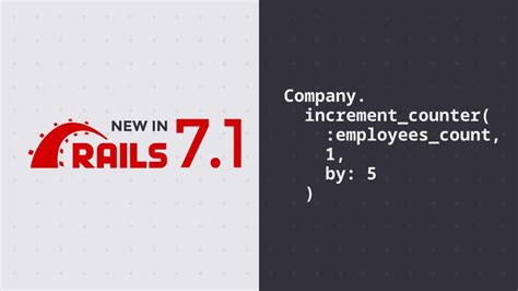 Rails 71 Makes Incrementcounter And Decrementcounter Accept A By Argument Shakacode