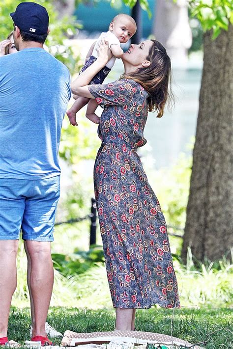 Rose Byrne And Bobby Cannavales Newborn Son Rocco Frowns As His Doting