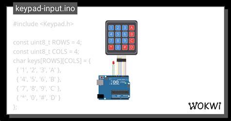 Keypad O Copy Wokwi Esp32 Stm32 Arduino Simulator