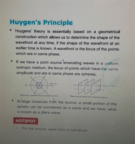 Huygens Principle Huygens Theory Is Essentially Based On A Geometrica