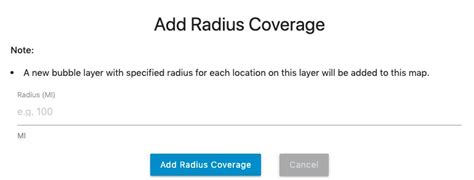 Radius Map Bubble Map Mapping Tools And Features Maply