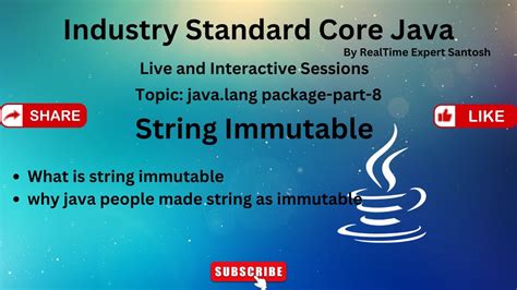 Why String Object Is Immutable In Javajava For Beginnerscore Java