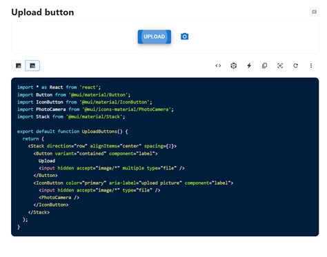 [docs] material ui upload button example not usable with keyboard