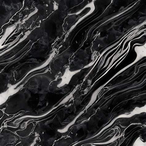 Premium Ai Image Black Marble Texture Background