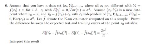 solved assume that you have a data set xi yi i 1 dots n