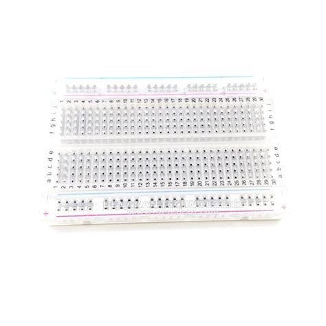 MB Transparent Mini Solderless Breadboard Holes Denakan Technologies