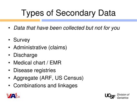 ppt using secondary data analysis for outcomes research powerpoint