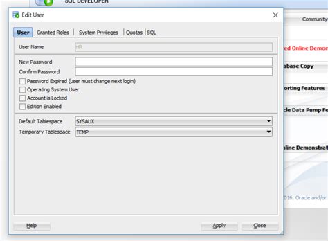 Oracle Database Not Able To Create A Localhost Connection For Hr