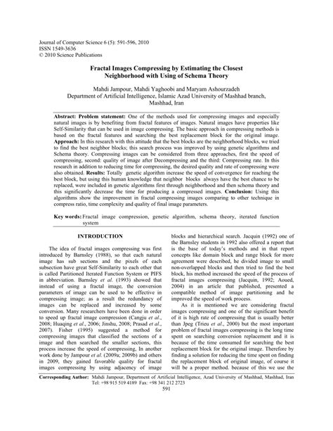 Pdf Compressing Images Using Fractal Characteristics By Estimating