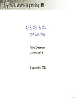 Fillable Online CSS XSL XSLT Fax Email Print PdfFiller