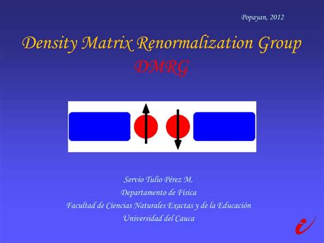 Ppt Density Matrix Renormalization Group Dmrg Powerpoint Presentation
