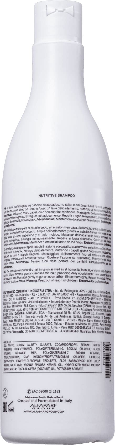 Shampoo Yellow Nutritive Beleza Na Web