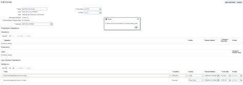 How To Add Multiple Validations On Manage Formats Same Requirement