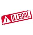 Illegal Rubber Stamp Royalty Free Vector Image