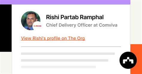 Rishi Partab Ramphal Chief Delivery Officer At Comviva The Org