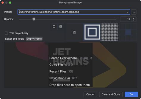 Background Image PyCharm Documentation