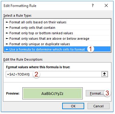 How To Highlight Rows If Dates Have Passed In Excel