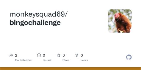 GitHub Monkeysquad69 Bingochallenge
