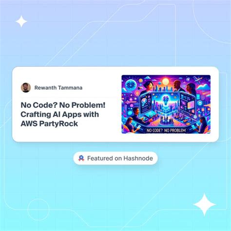 hashnode on linkedin no code no problem 🧙‍♀️ rewanth tammana s